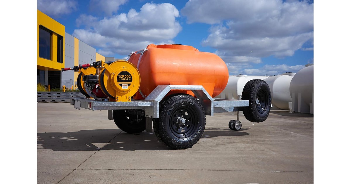 2025 NATIONAL WATER CARTS DUEL REEL 1000L FIREFIGHTING TRAILER for sale ...