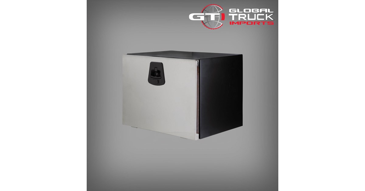 UNIVERSAL STEEL TRUCK TOOL BOX WITH STAINLESS LID - 600MM X 450MM X ...