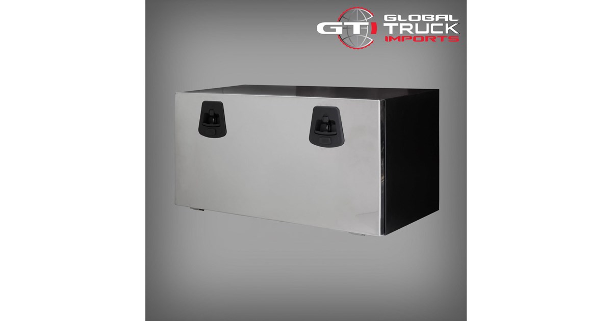 UNIVERSAL STEEL TRUCK TOOL BOX WITH STAINLESS STEEL LID - 900MM X 450MM ...
