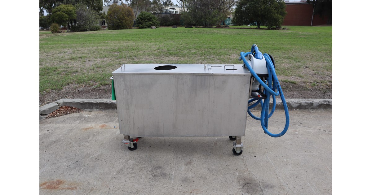 PIUSI SUZZARA BLUE 3 300L MOBILE STAINLESS TANK WITH TRANSFER DISPENSER ...