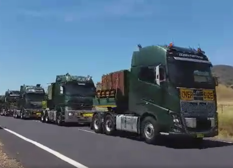 VIDEO: Six truck heavy haulage push-pull setup | News