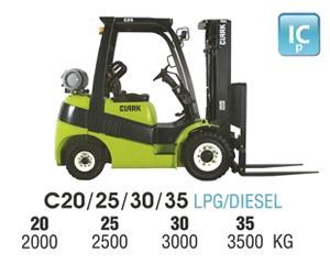 2015 CLARK C25D DIESEL FORKLIFT for sale (refcode TA586340)