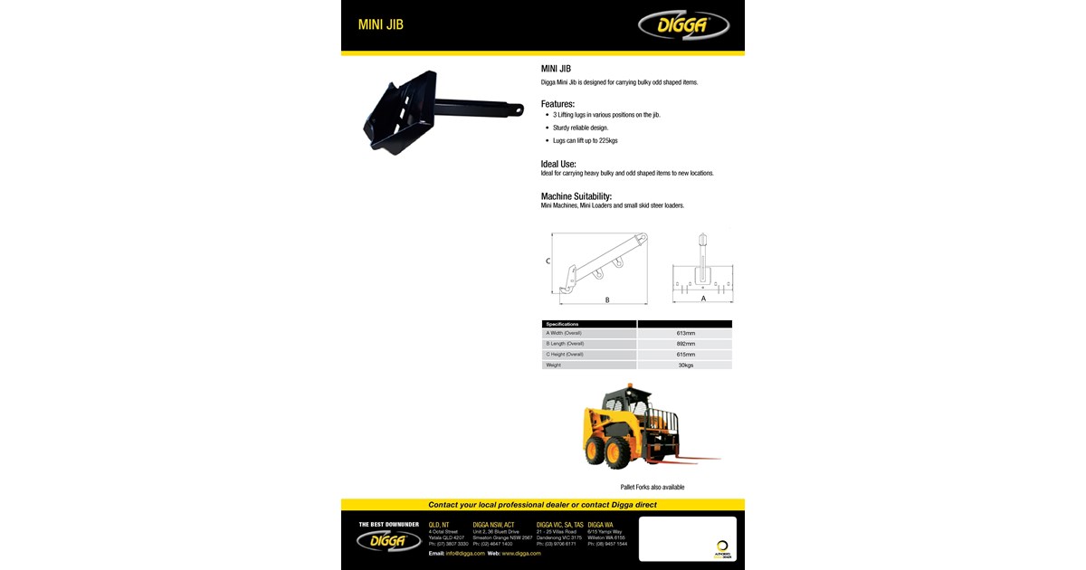 DIGGA MINI JIB for sale (refcode TA684459)