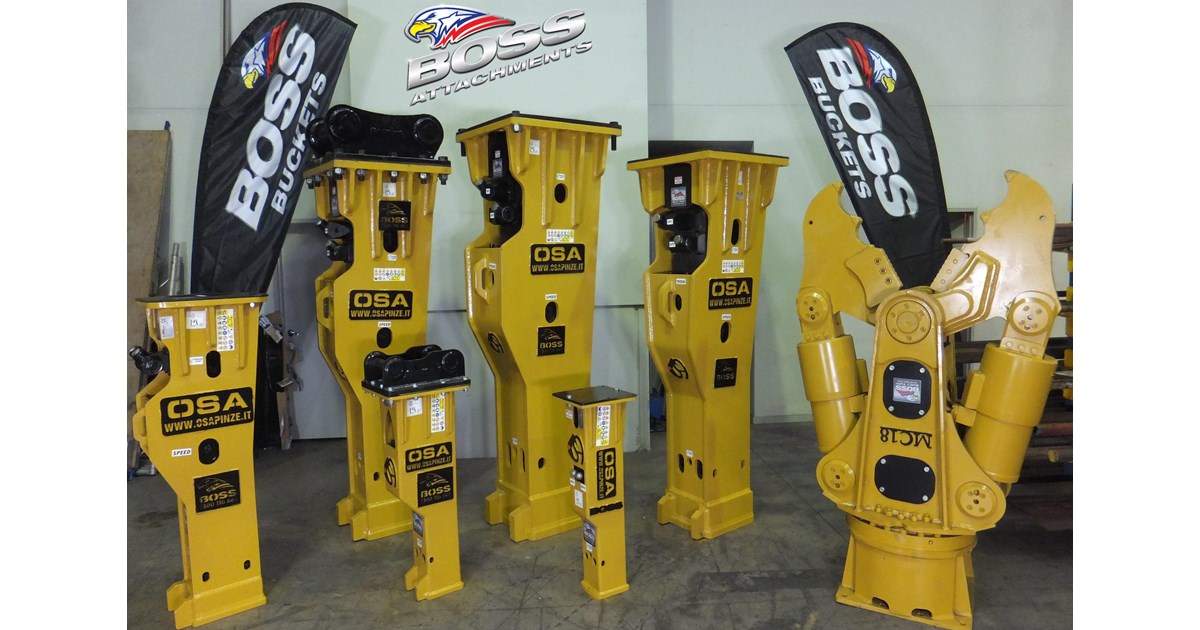 BOSS ATTACHMENTS NEW OSA HM SERIES HYDRAULIC HAMMER 3-110 TONNE HM ...