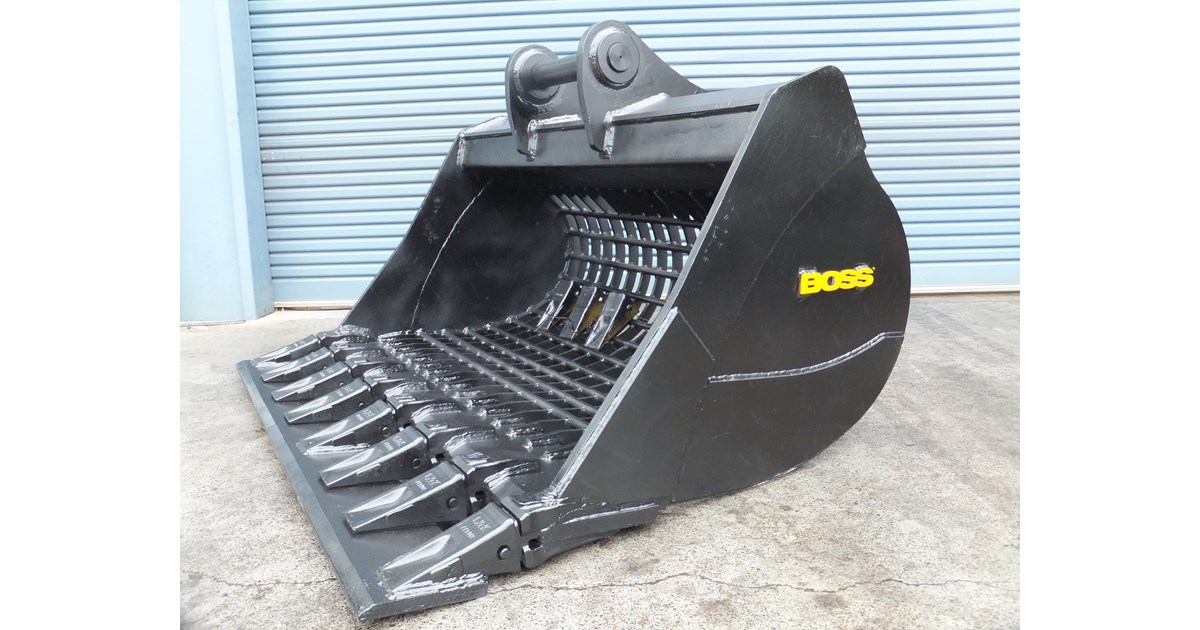 BOSS ATTACHMENTS BOSS GP HIGH VOLUME SCREENING BUCKET 12 TO 40 TON - IN STOCK GP SCREENING ...