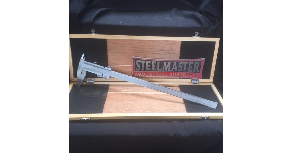 STEELMASTER INOX VERNIER CALIPER - 300MM RANGE. SATIN CHROME. INSIDE ...