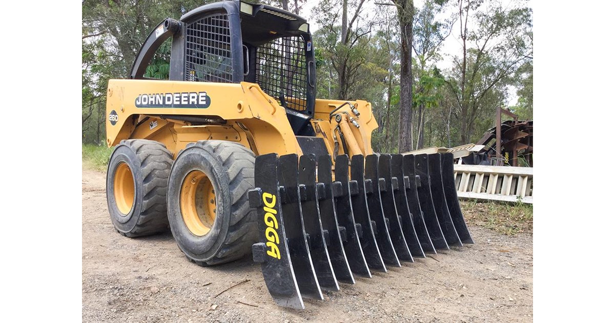 DIGGA STICK RAKE ATTACHMENT (TO SUIT EURO HITCH TRACTORS) for sale ...