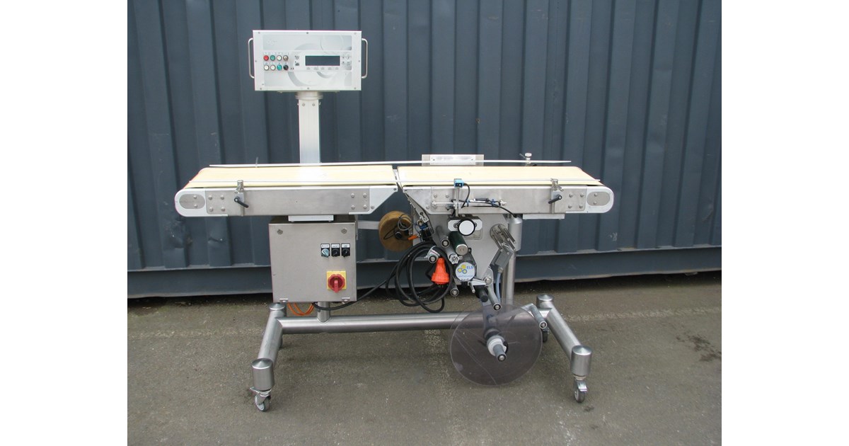 ELS AUTOMATIC BOTTOM LABEL APPLICATOR LABELER for sale