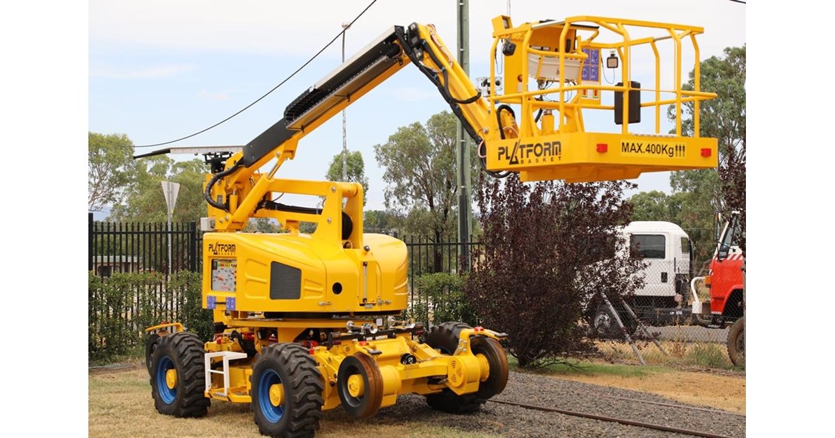 PLATFORM BASKET MONITOR - RR14 EVO 3/400 RAIL BOOM LIFT for sale