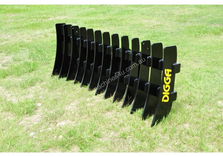 DIGGA 2.13M DIGGA FRONT MOUNT STICK RAKE - SR-000032 SUIT EUROHITCH for ...