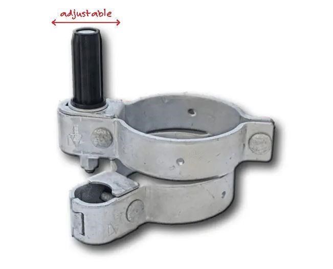 ROTECH RURAL BOLT-ON ADJUSTABLE ROUND POST HINGE SET 25NB X 100NB ...