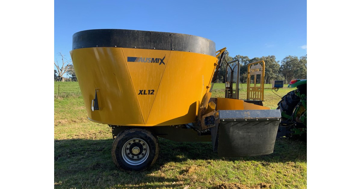 2024 AUSMIX FT-XL12 HD VERTICAL FEED MIXER + 1.0M ELEVATOR (12.0M3) for ...