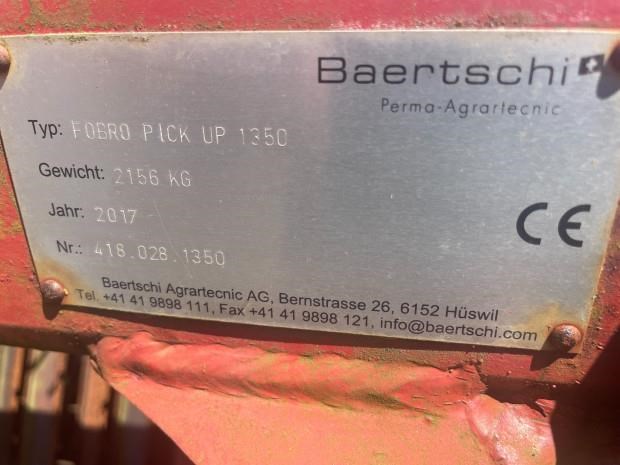2017 BAERTSCHI FOBRO PICKUP 1350 FOBRO PICUP 1350 ROOT LIFTER for sale ...
