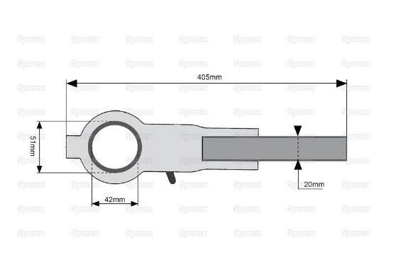 SPAREX RATCHET LINK HANDLE ASSEMBLY (405MM LENGTH) for sale (refcode ...