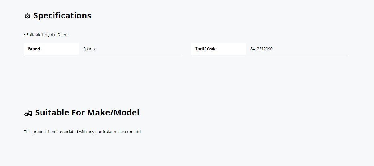 SPAREX HYDRAULIC TOP LINK HANDLE - SUITS JOHN DEERE for sale (refcode ...