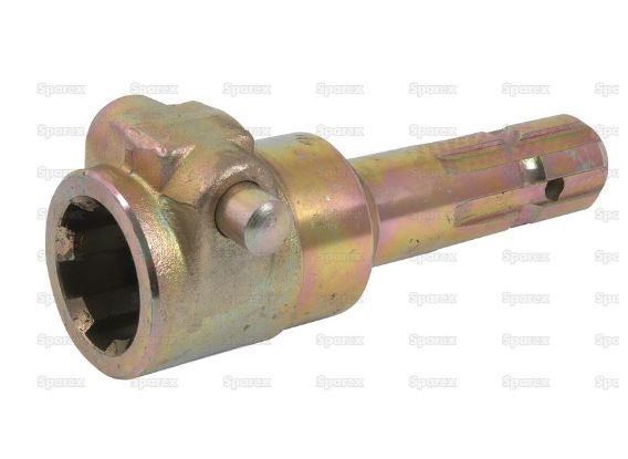 SPAREX PTO ADAPTOR WITH QUICK RELEASE PIN - 1 3/4" FEMALE SPLINE, 6 X 1 ...