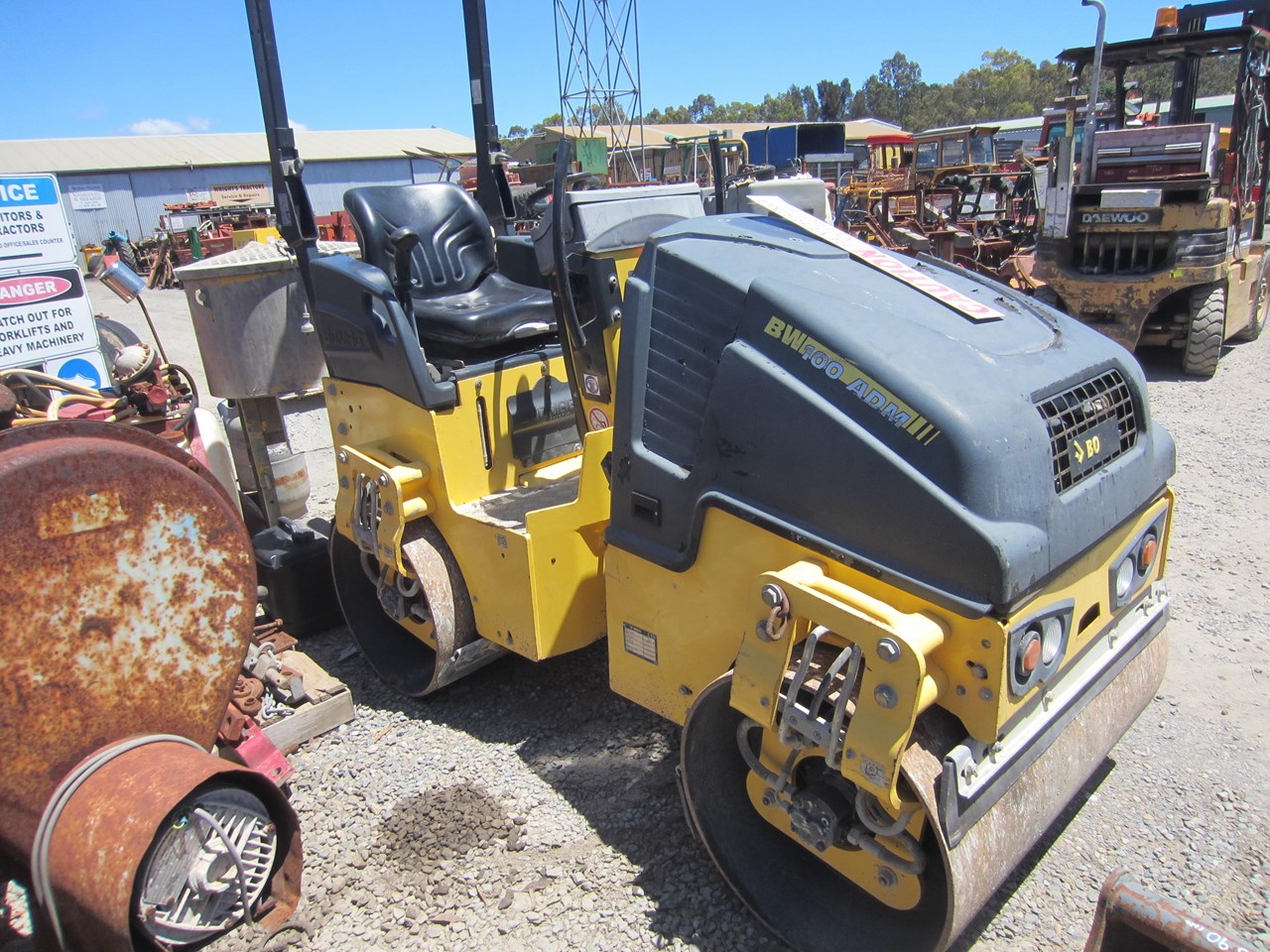 BOMAG BW100 ADM-5 DOUBLE DRUM VIBRATORY ROLLER (08) 8323 8795 for sale
