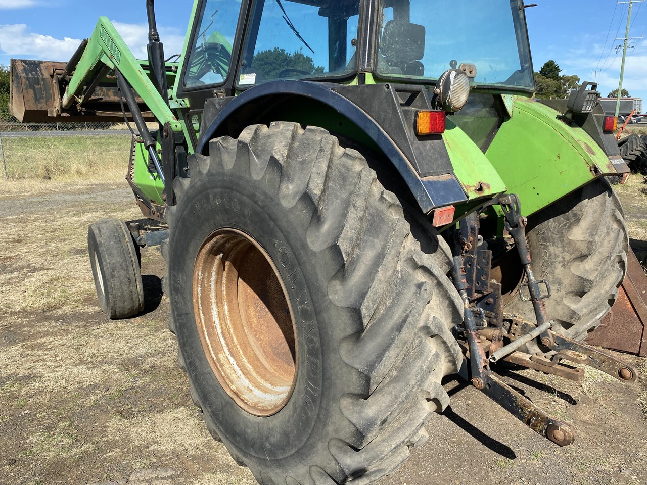 DEUTZ DX85 TRACTOR. WITH LOADER for sale