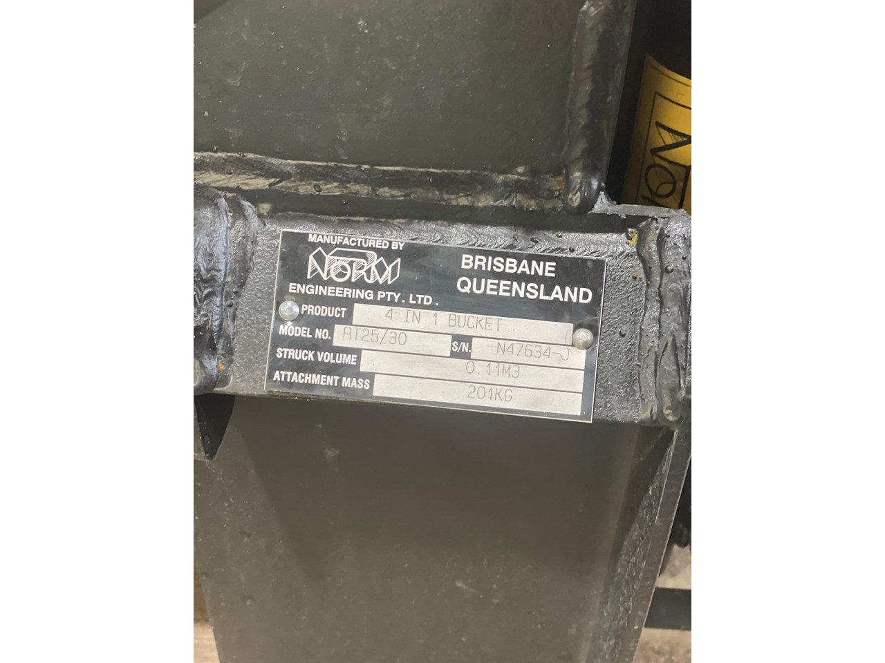 2022 NORM ENGINEERING NEW NORM 4 IN 1 BUCKET ASV 1250MM ASV Bucket for ...