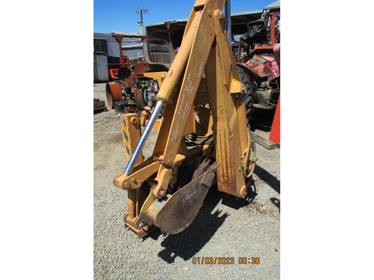 HUGHES BACKHOE ATTACHMENT for sale