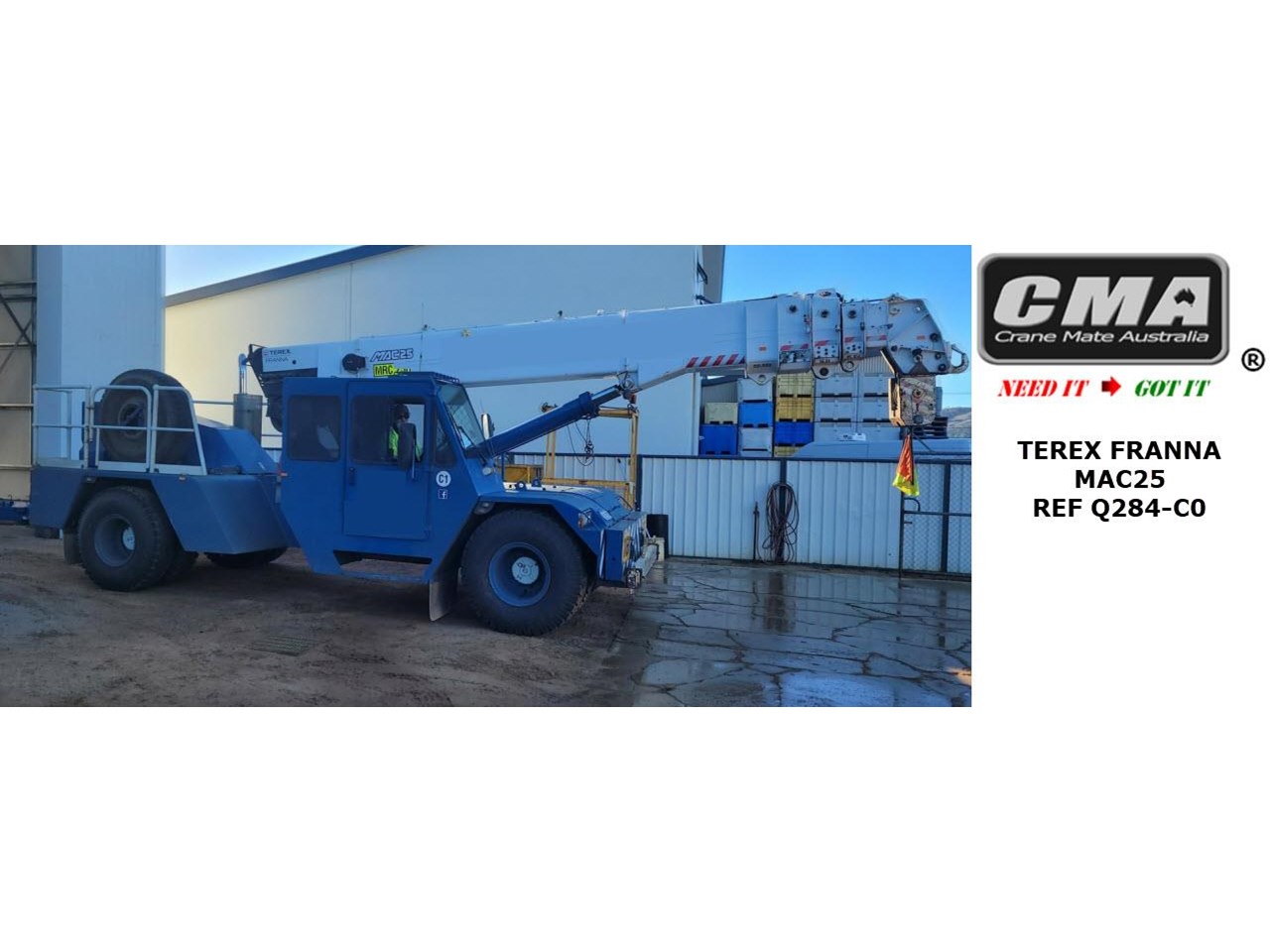 2010 TEREX FRANNA TEREX FRANNA CRANE MAC25 *10YR CERTIFICATION* for ...