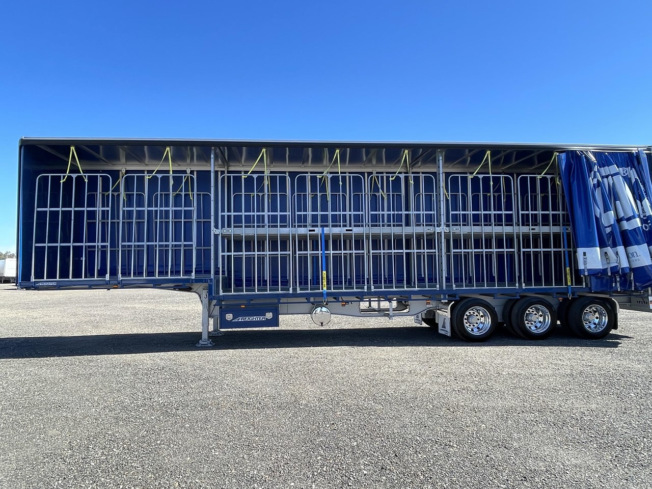 2023 MAXITRANS 45FT DROP DECK CURTAINSIDER TRAILER WITH MEZZ DECKS for sale