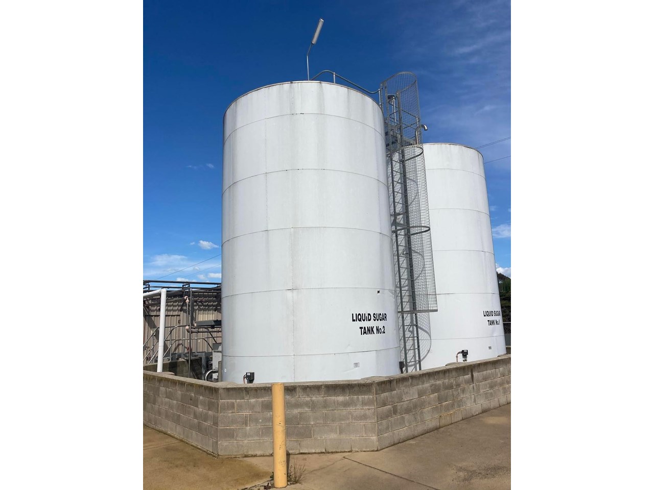 JACKETED LIQUID SUGAR TANK 77000L for sale