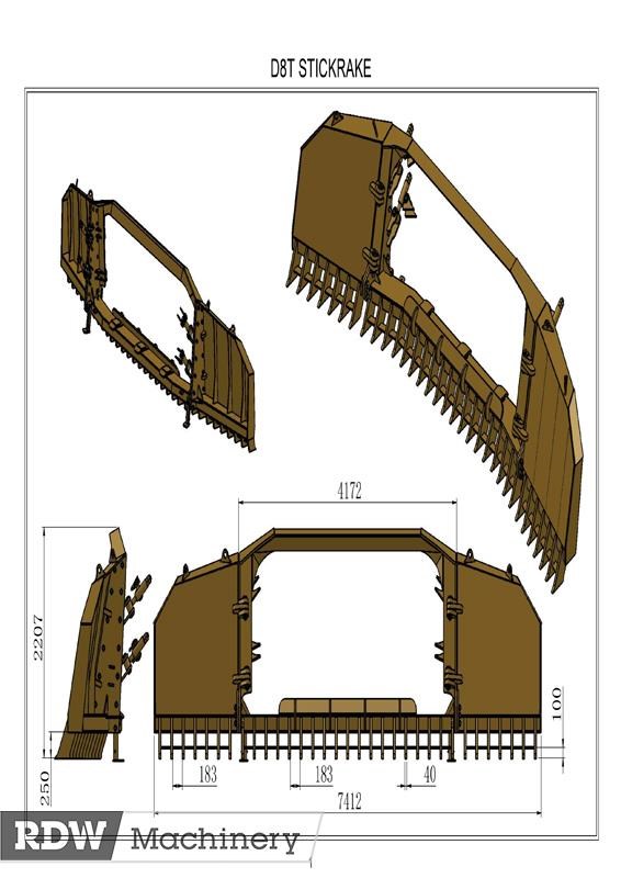 2023 CATERPILLAR D8 STICK RAKE for sale