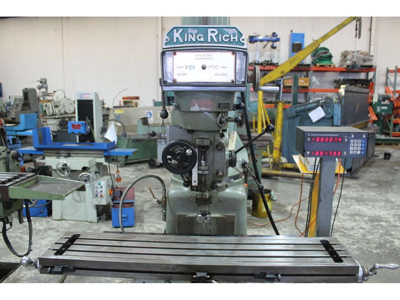KING RICH V2000 TURRET MILLING MACHINE for sale