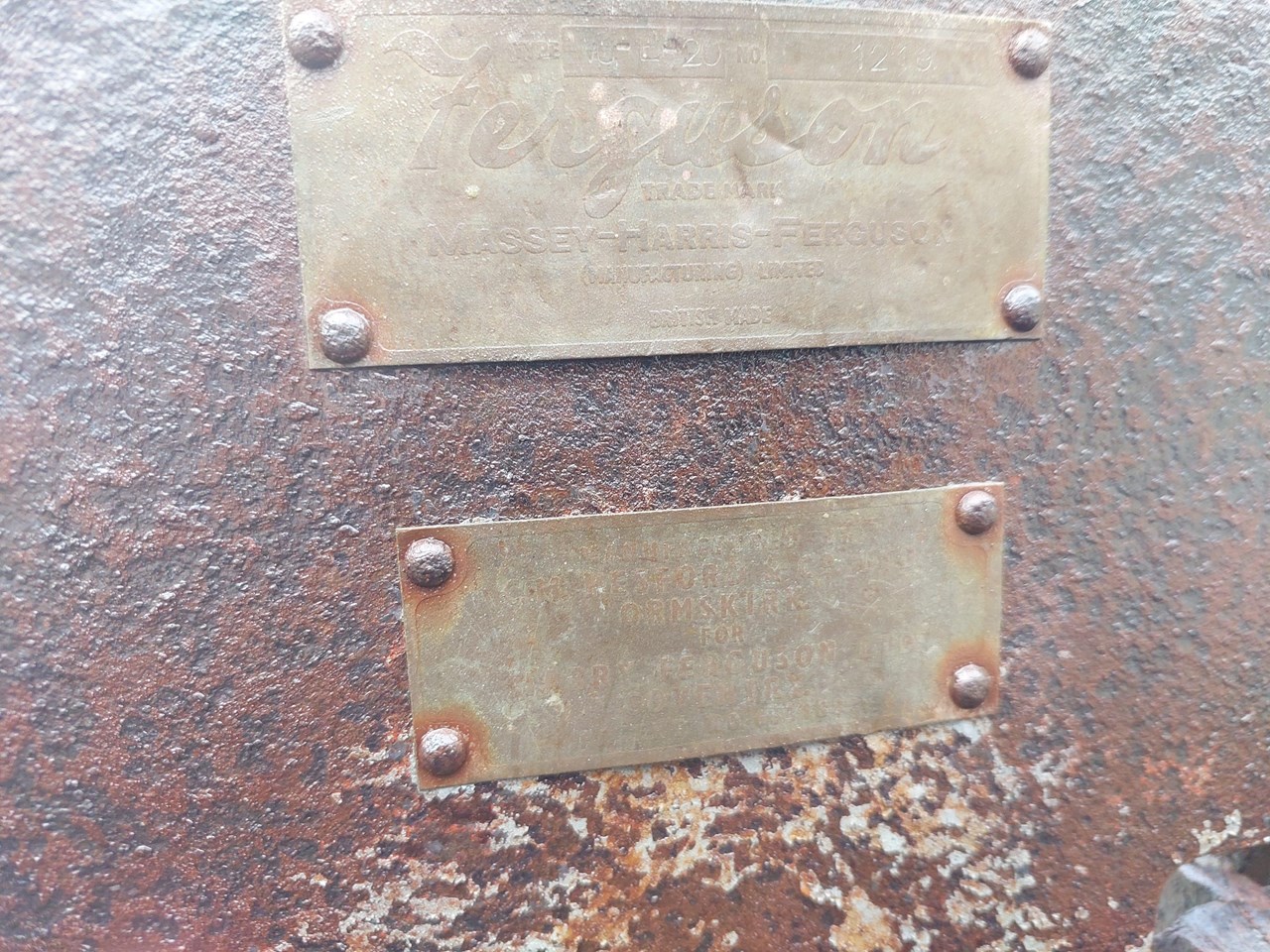 1954 MASSEY FERGUSON PTO WINCH WU-E-20 1219 for sale