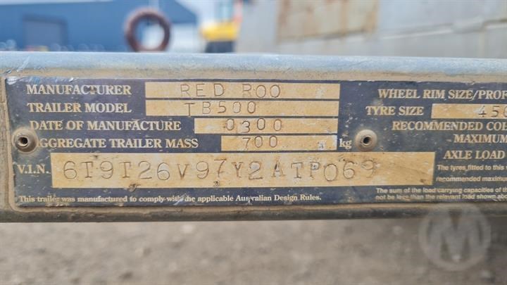 2000 MAJOR RED ROO for sale