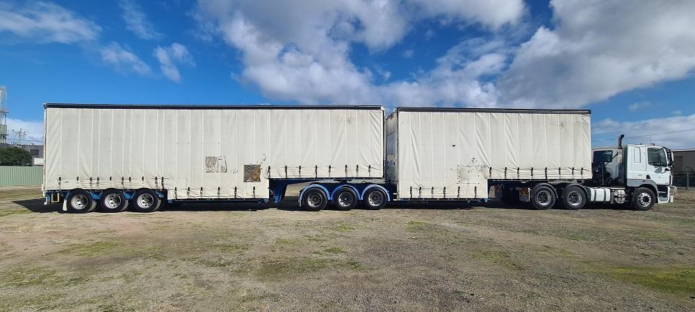 2009 VAWDREY B DOUBLE DROP DECK CURTAINSIDERS for sale