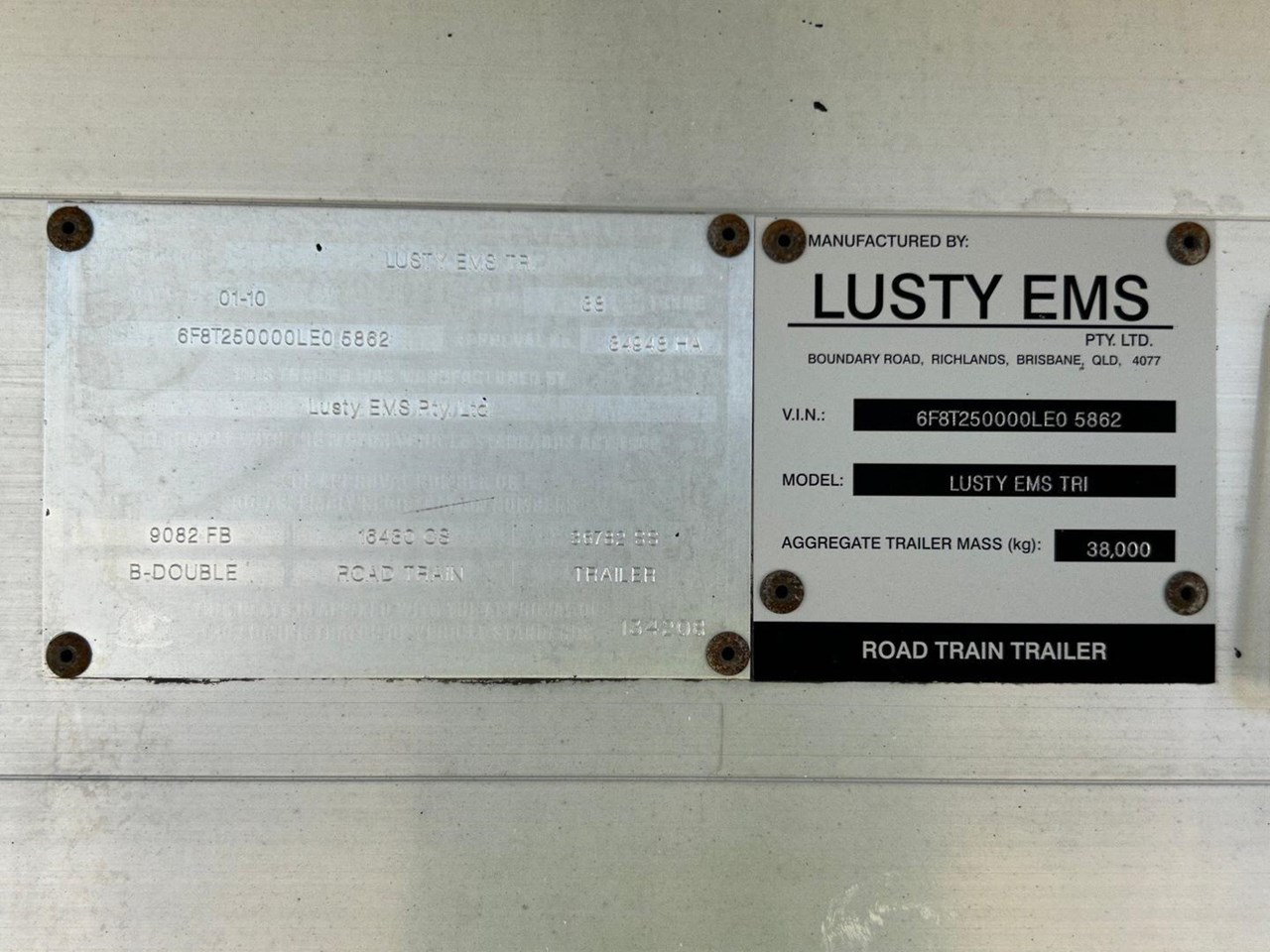 2010 LUSTY EMS TRI STAG COMBINATION for sale