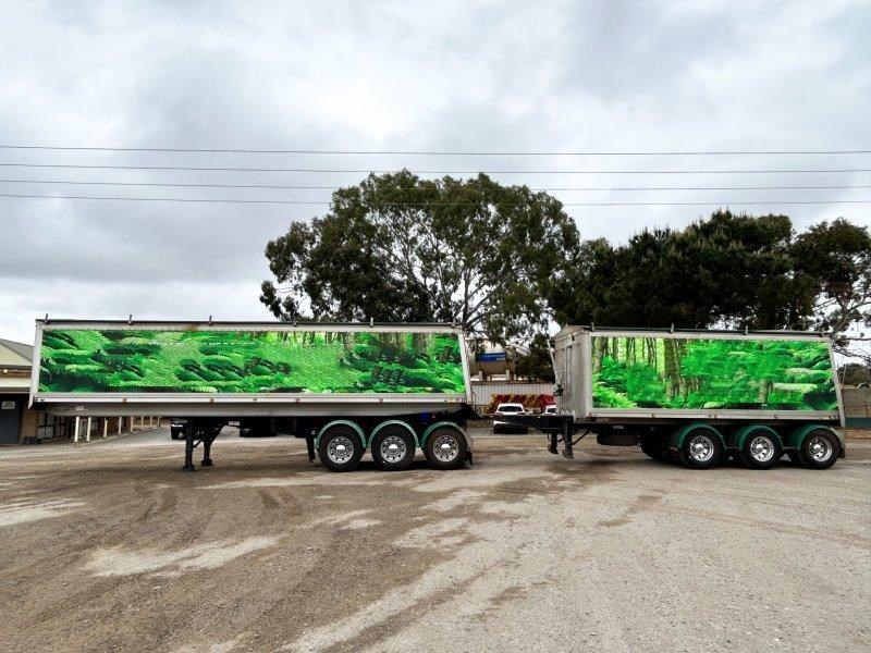 2015 LUSTY EMS TRI AXLE ALUMINIUM STAG TIPPER SET for sale