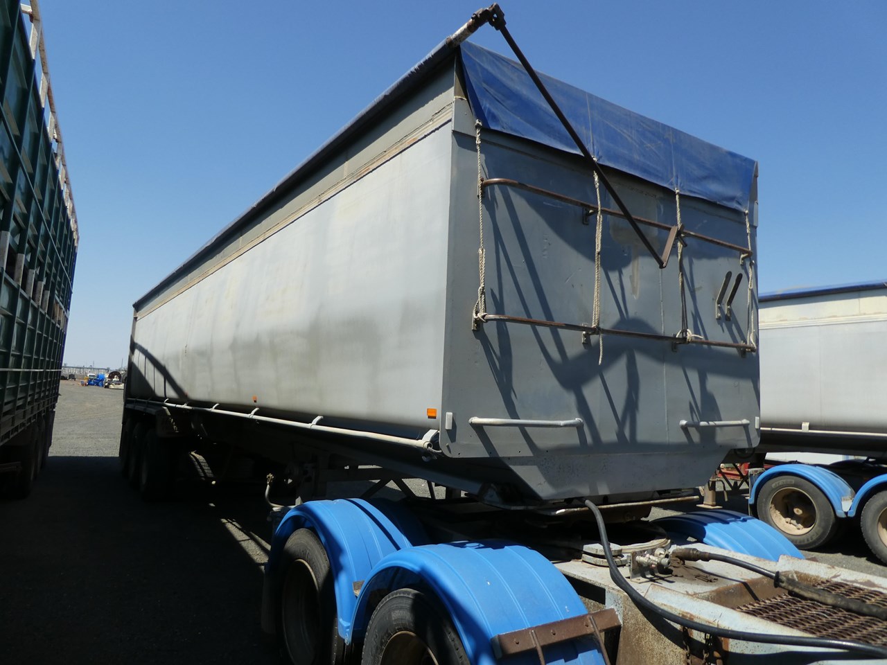 1996 WEIER/PANTHER B DOUBLE TIPPER TRAILERS for sale