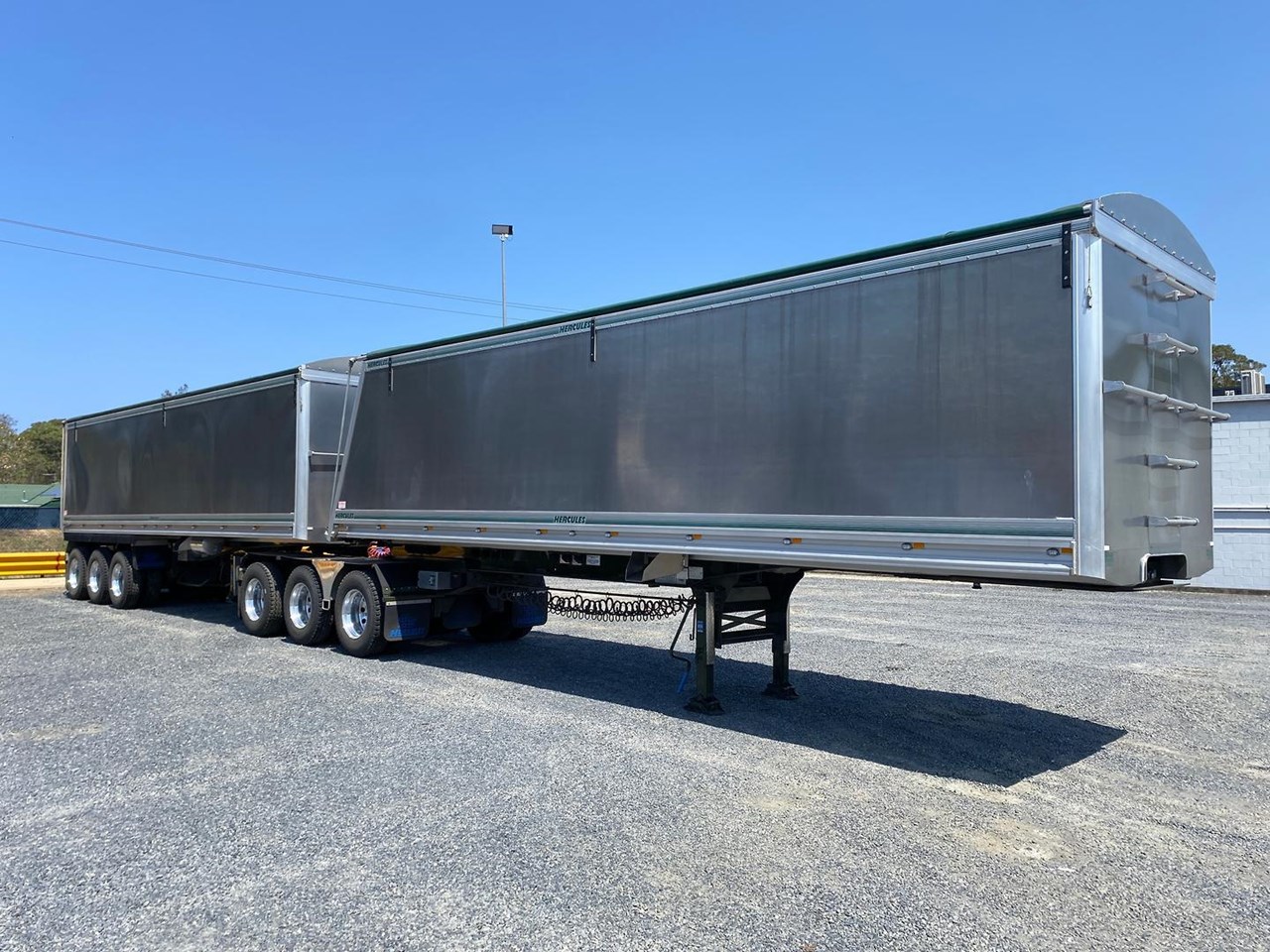 2021 HERCULES B DOUBLE ROAD TRAIN SLIDER A LEAD CHASSIS TIPPER for sale