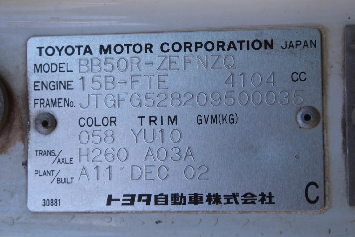 2003 TOYOTA COASTER BUS for sale (refcode TA1201945)