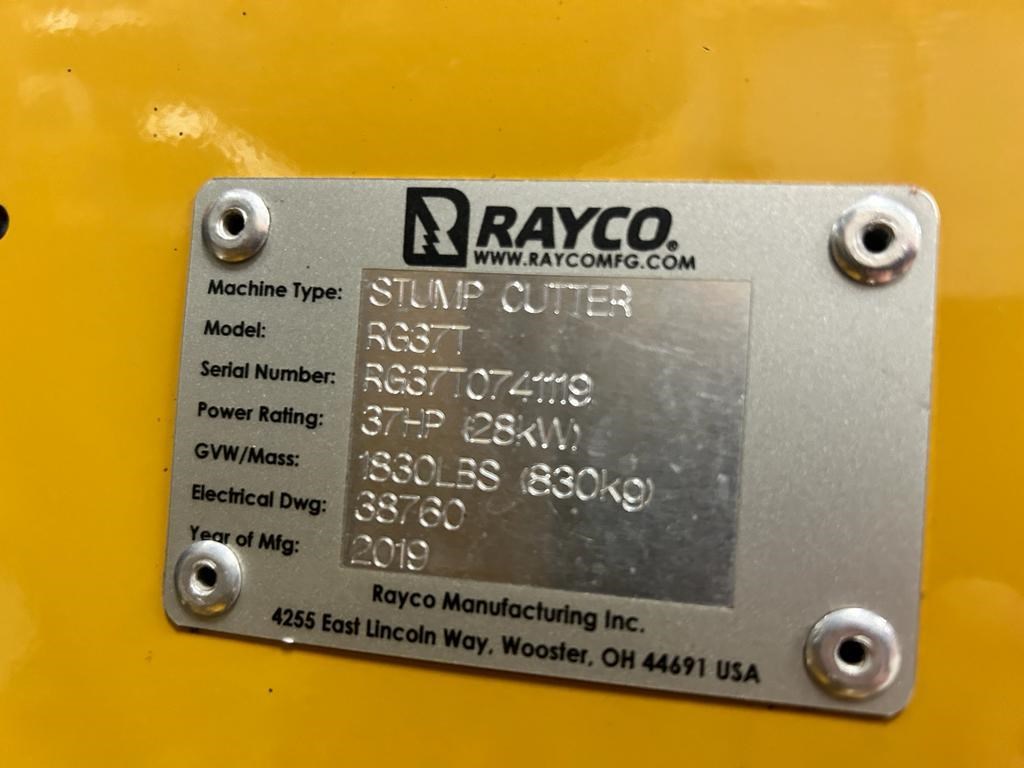 2019 RAYCO RAYCO RG37T - 37HP STUMP GRINDER for sale (refcode TA1209154)