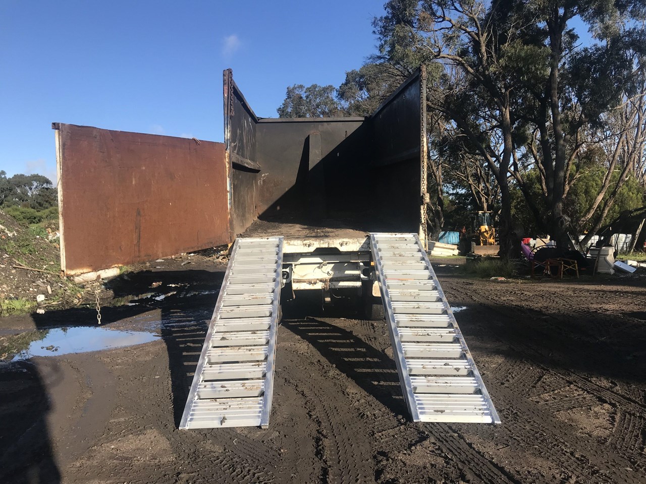 JETLAND 3.3M 7TONNE HEAVY DUTY STEEL TRACK,RUBBER PADS ON STEEL,RUBBER ...