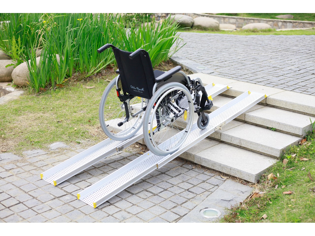 JETLAND 3M 270KG COMBINATION FOLD & TELESCOPIC WHEELCHAIR RAMP for sale ...
