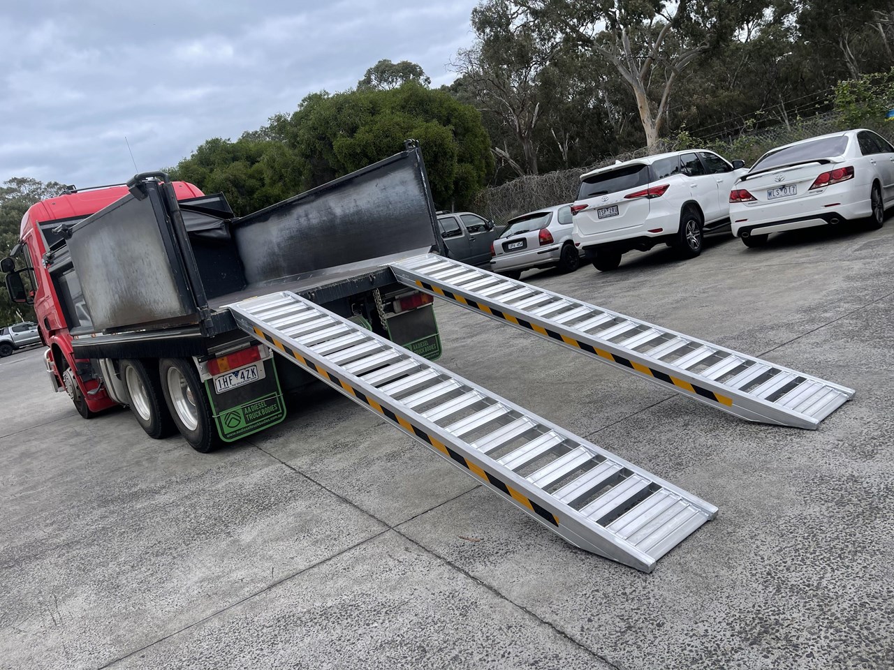 JETLAND 4.2M 6TONNE HEAVY DUTY RUBBER TRACK MACHINERY LOADING RAMPS for ...