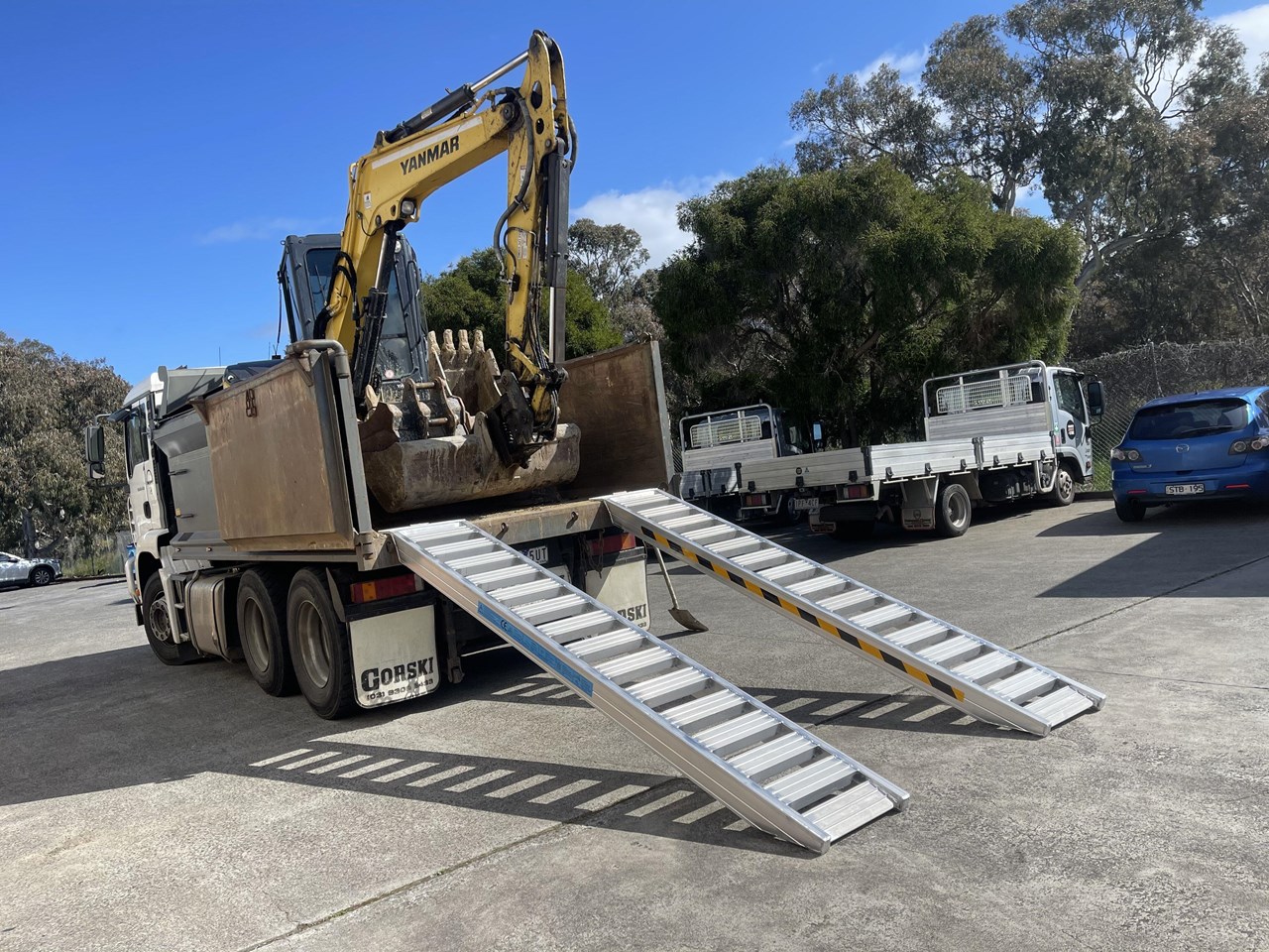 JETLAND 3.3M 7TONNE HEAVY DUTY STEEL TRACK,RUBBER PADS ON STEEL,RUBBER ...