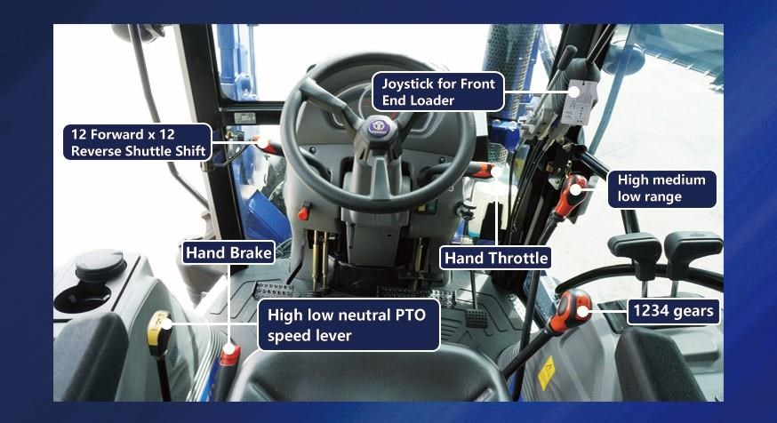 TRIDENT 75HP 4WD A/C CABIN TRACTOR COMBO DEAL (SLASHER GRADER DIGGER ...