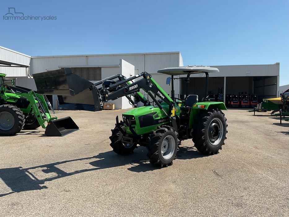 DEUTZ-FAHR 4050E 50HP TRACTOR KEYLINE W/LOADER DIESEL 12/12 SYNC ...