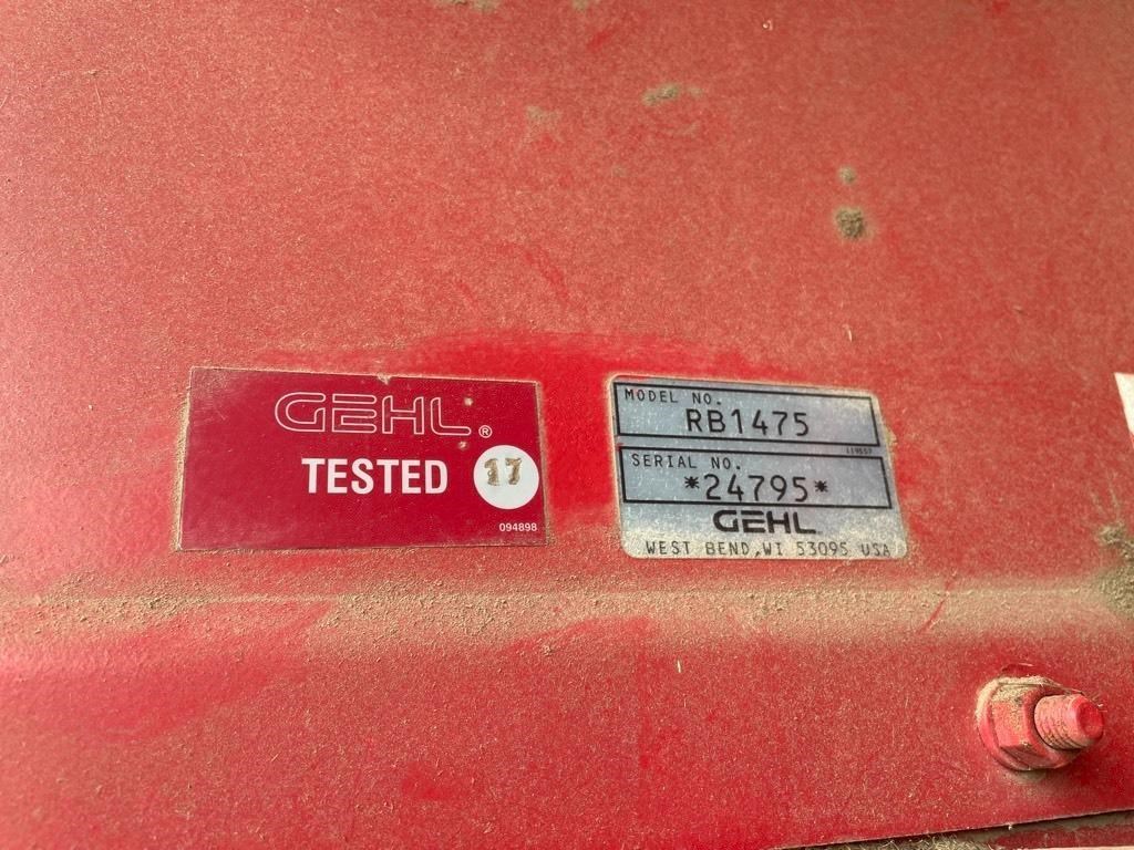 GEHL 1475 Round Baler for sale (refcode TA1219879)