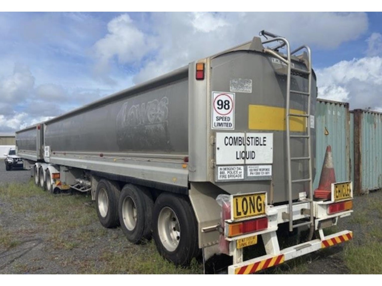 1998 HOCKNEY 25 METRE B DOUBLE ALUMINIUM FUEL TANKER for sale (refcode ...