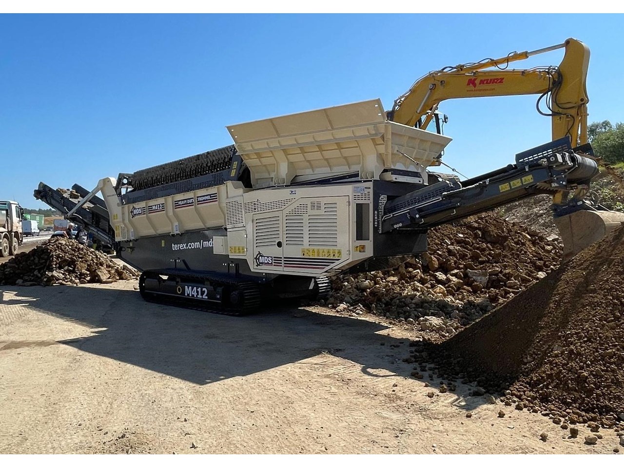 TEREX M412 MOBILE TRACK TROMMEL for sale (refcode TA1209481)