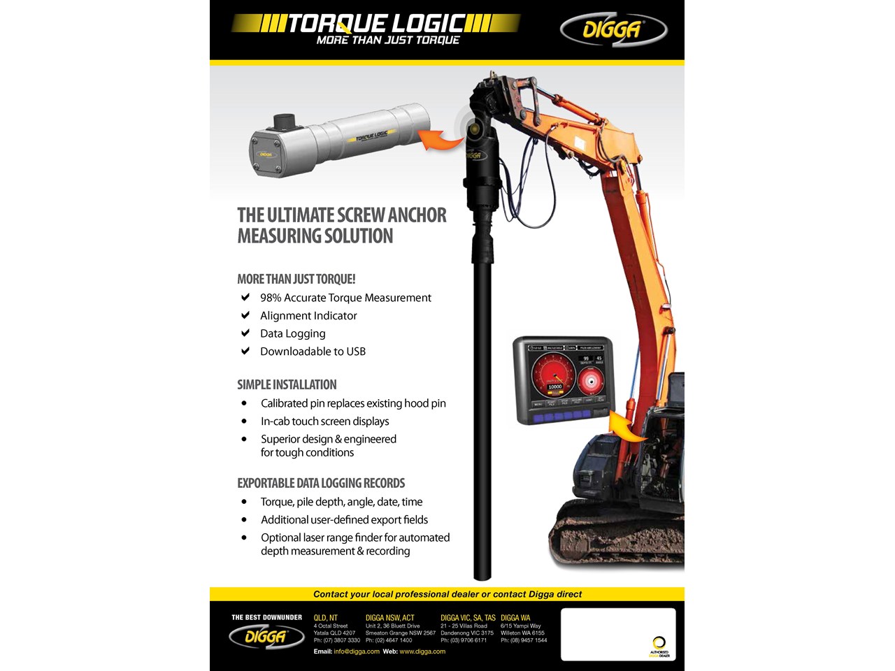 DIGGA TORQUE LOGIC MONITORING & DATA LOGGING SYSTEM for sale (refcode ...
