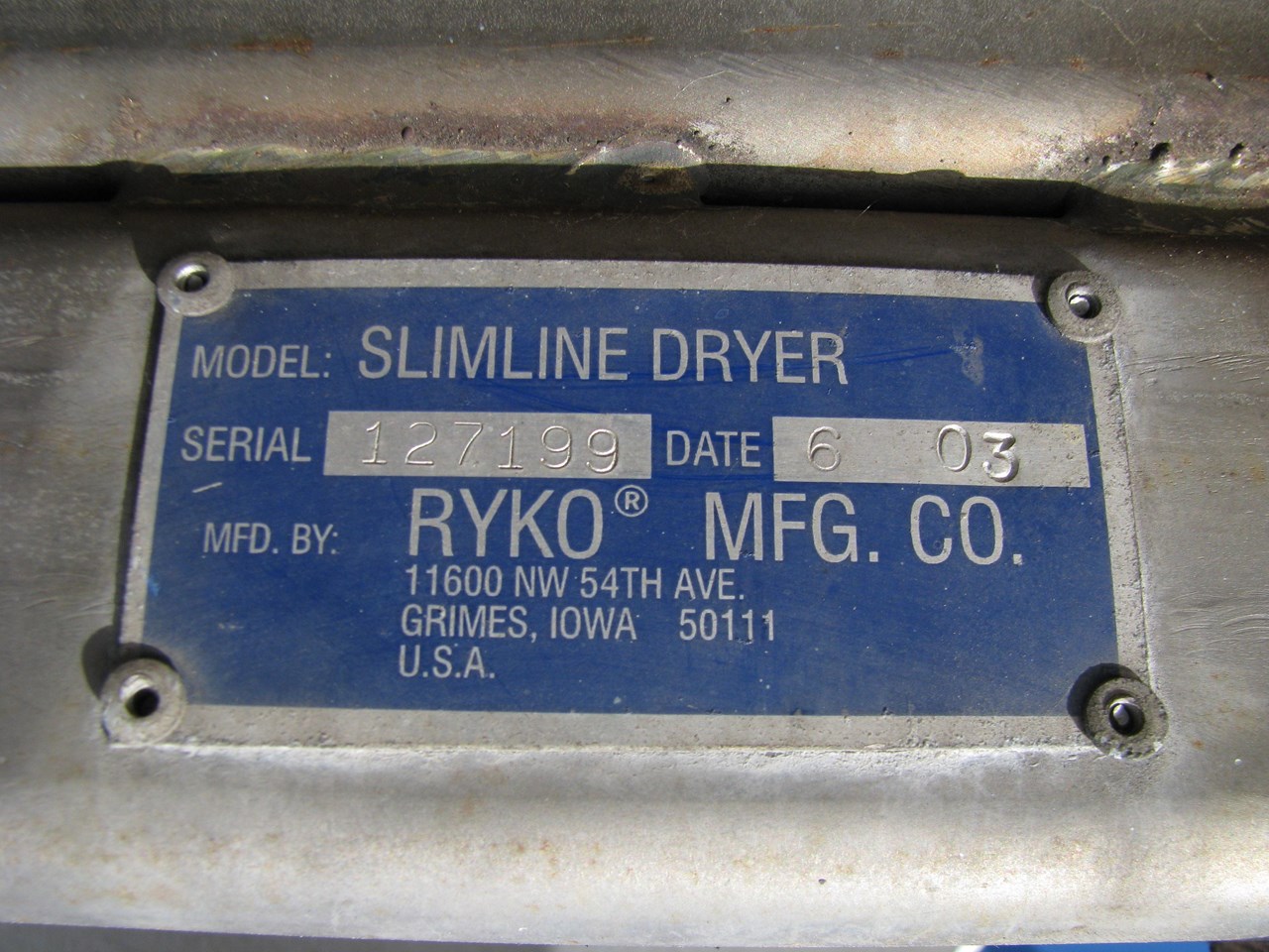 RYKO SLIMLINE DRYER CAR WASH TRIPLE BLOWER for sale