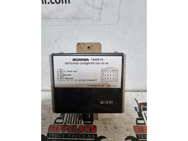 SCANIA VOLTAGE CONVERTER 24V - 12V 4A 1449519 1449519 for sale